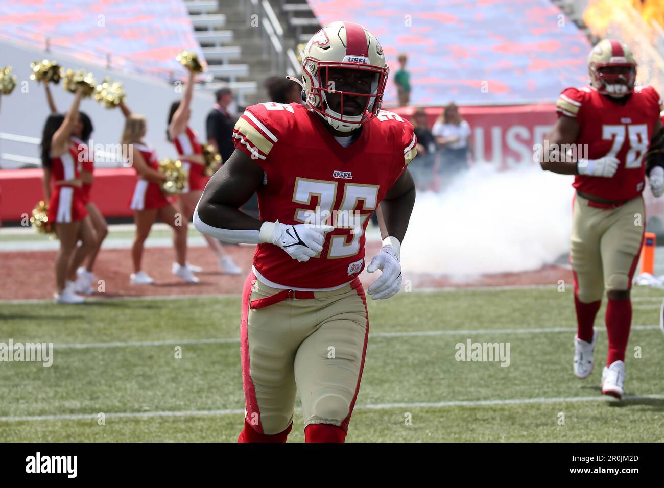 BIRMINGHAM, AL - APRIL 29: Birmingham Stallions linebacker Rashad Smith ...