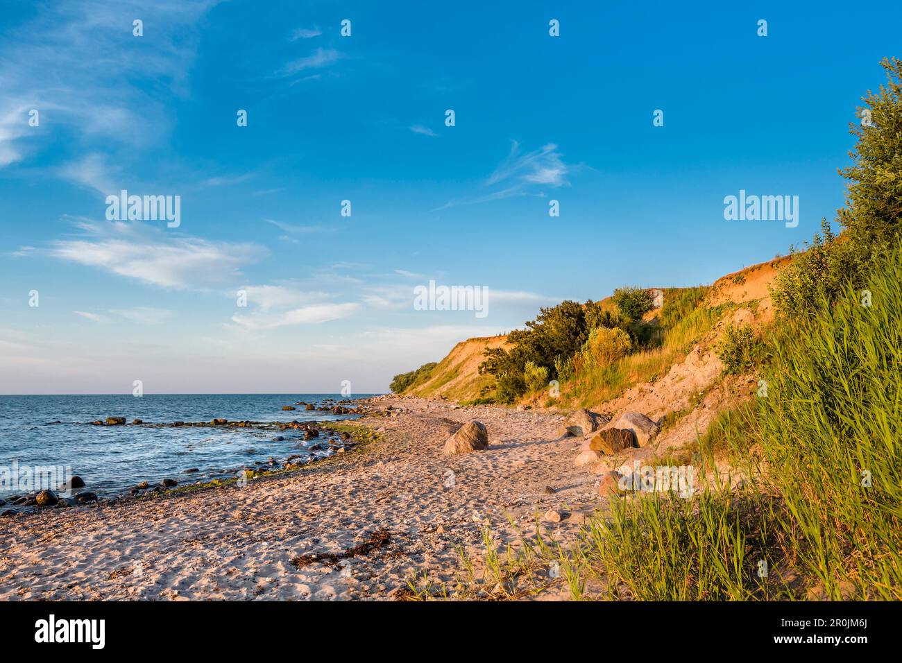 Beach and cliffs, Brodtener Ufer, Niendorf, Baltic Coast, Schleswig ...