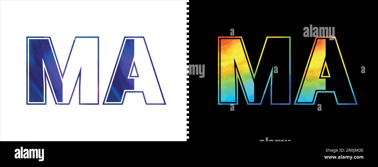 Ma logo design hi-res stock photography and images - Alamy