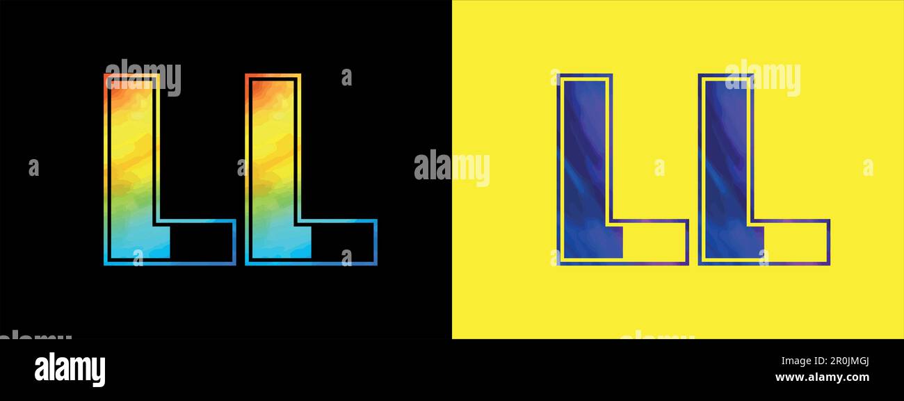 Letter ll logo hi-res stock photography and images - Alamy