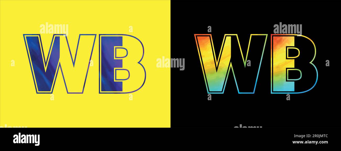 Alphabet wb icon hi-res stock photography and images - Alamy