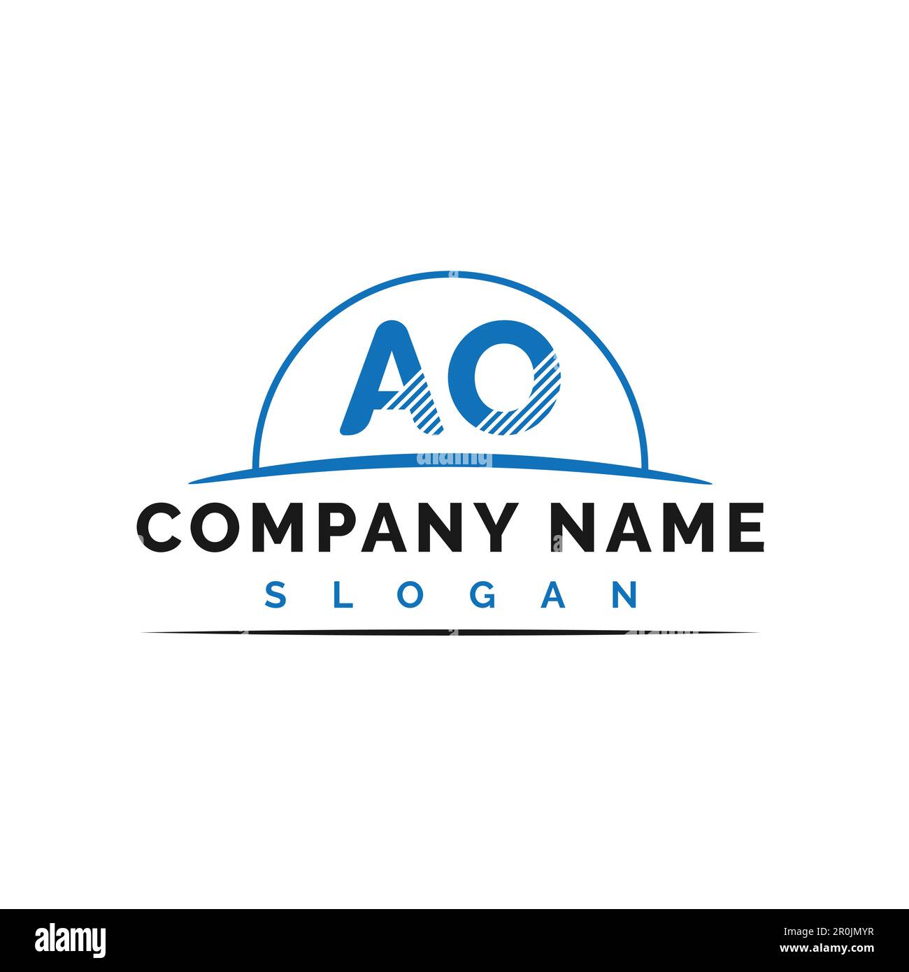 AO Letter Logo Design. AO letter logo Vector Illustration - Vector ...