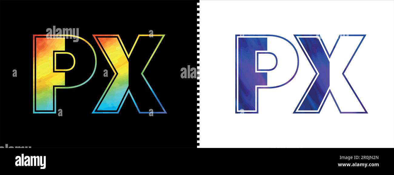 Unique PX letter logo Icon vector template. Premium stylish alphabet ...