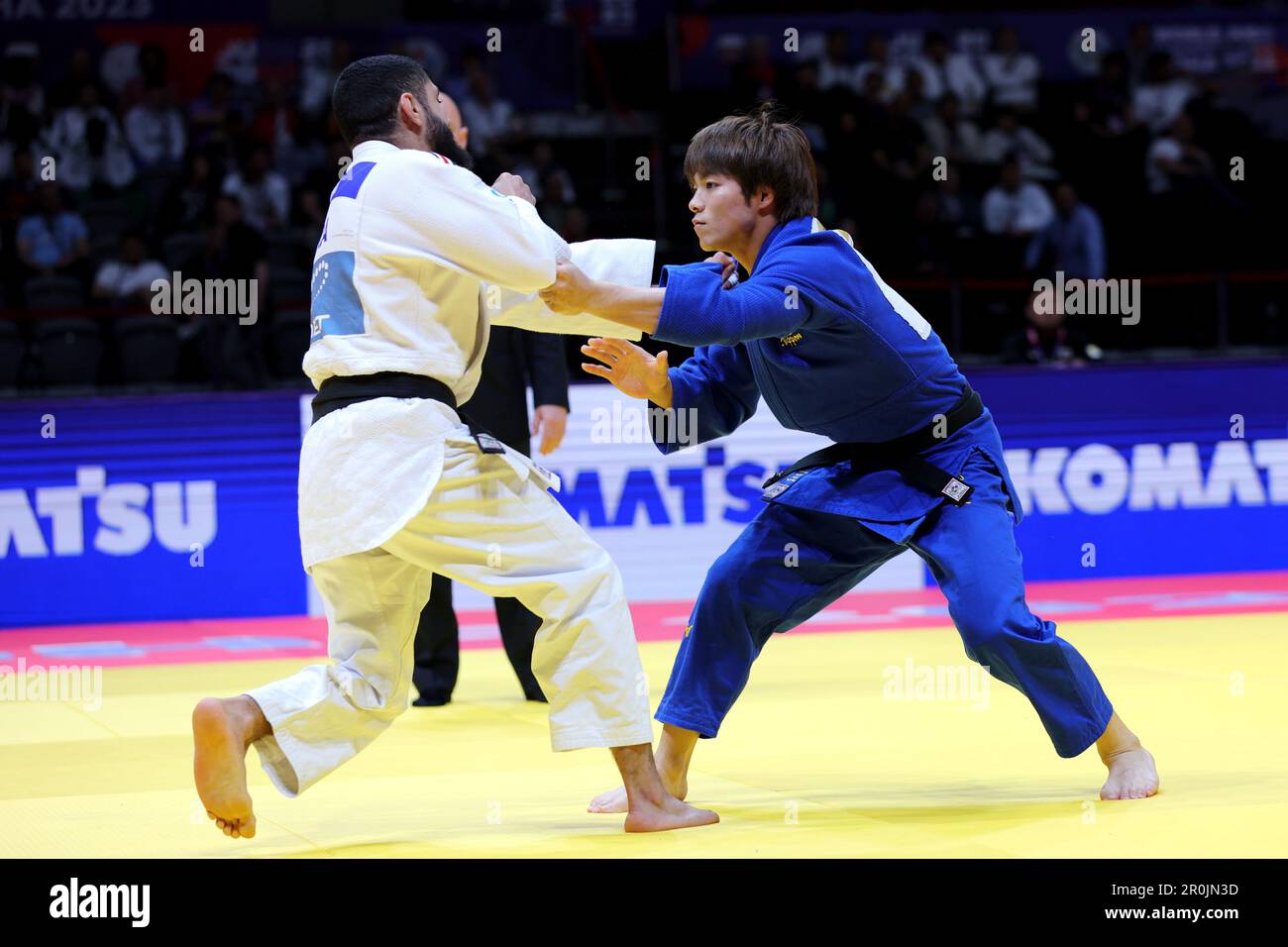 Ali Bin Hamad Al Attiyah Arena, Doha, Qatar. 8th May, 2023. (L-R ...