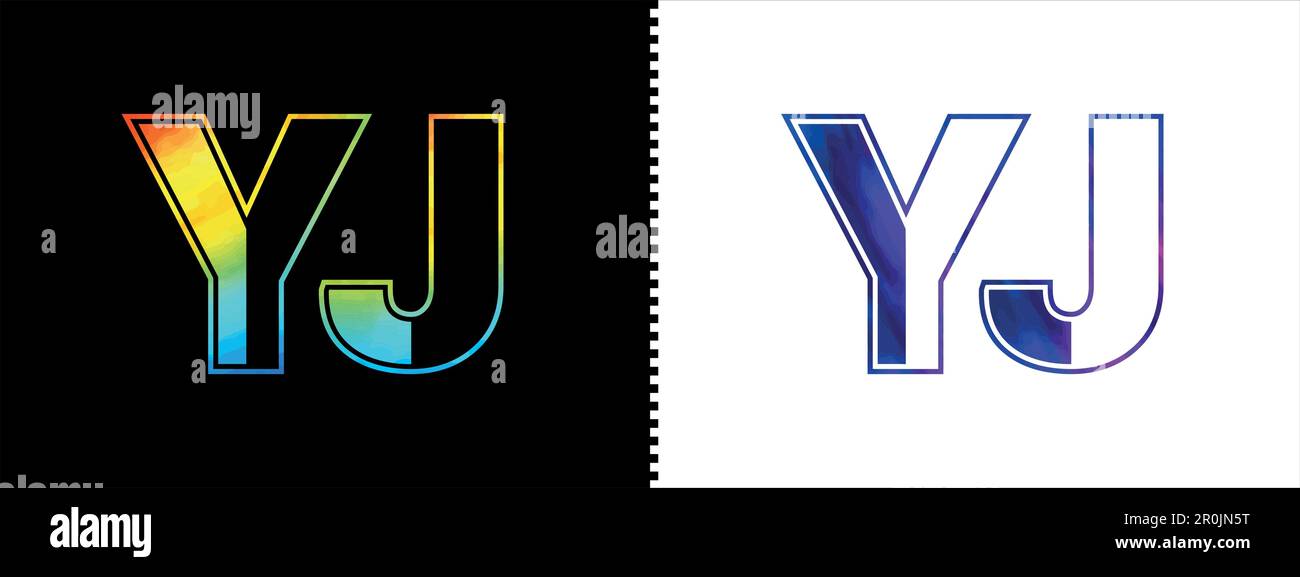Unique YJ letter logo Icon vector template. Premium stylish alphabet ...