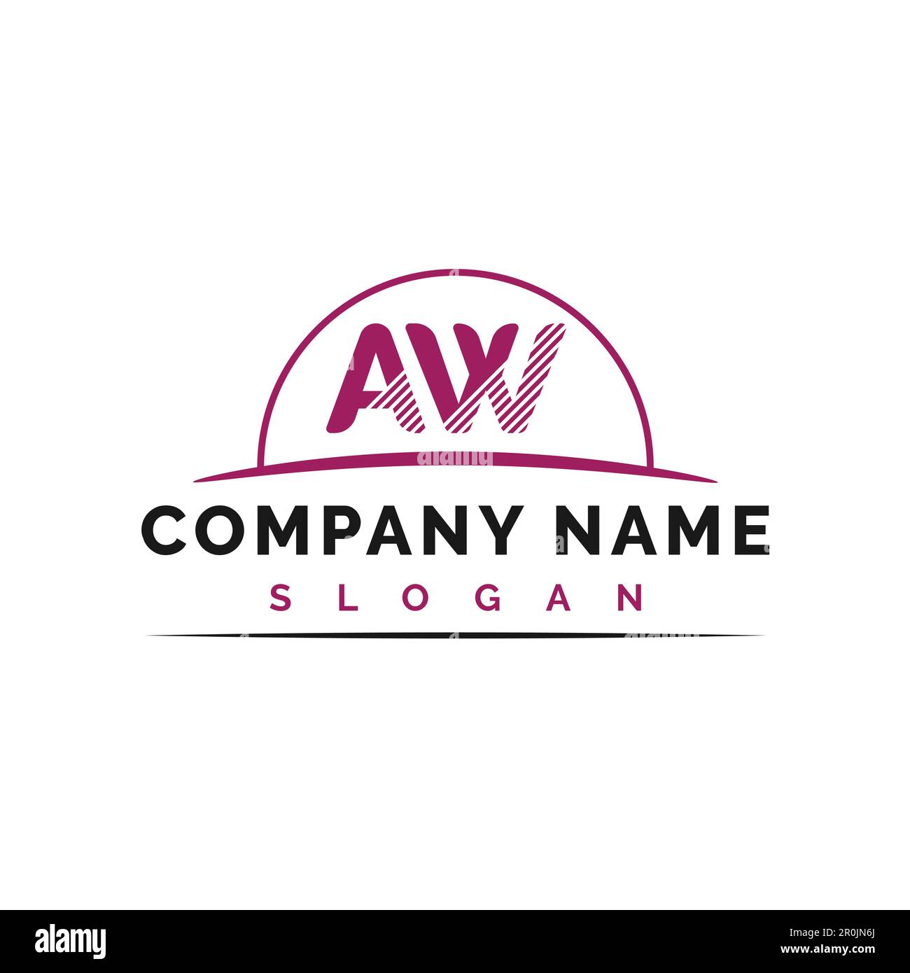 AW Letter Logo Design. AW letter logo Vector Illustration - Vector ...
