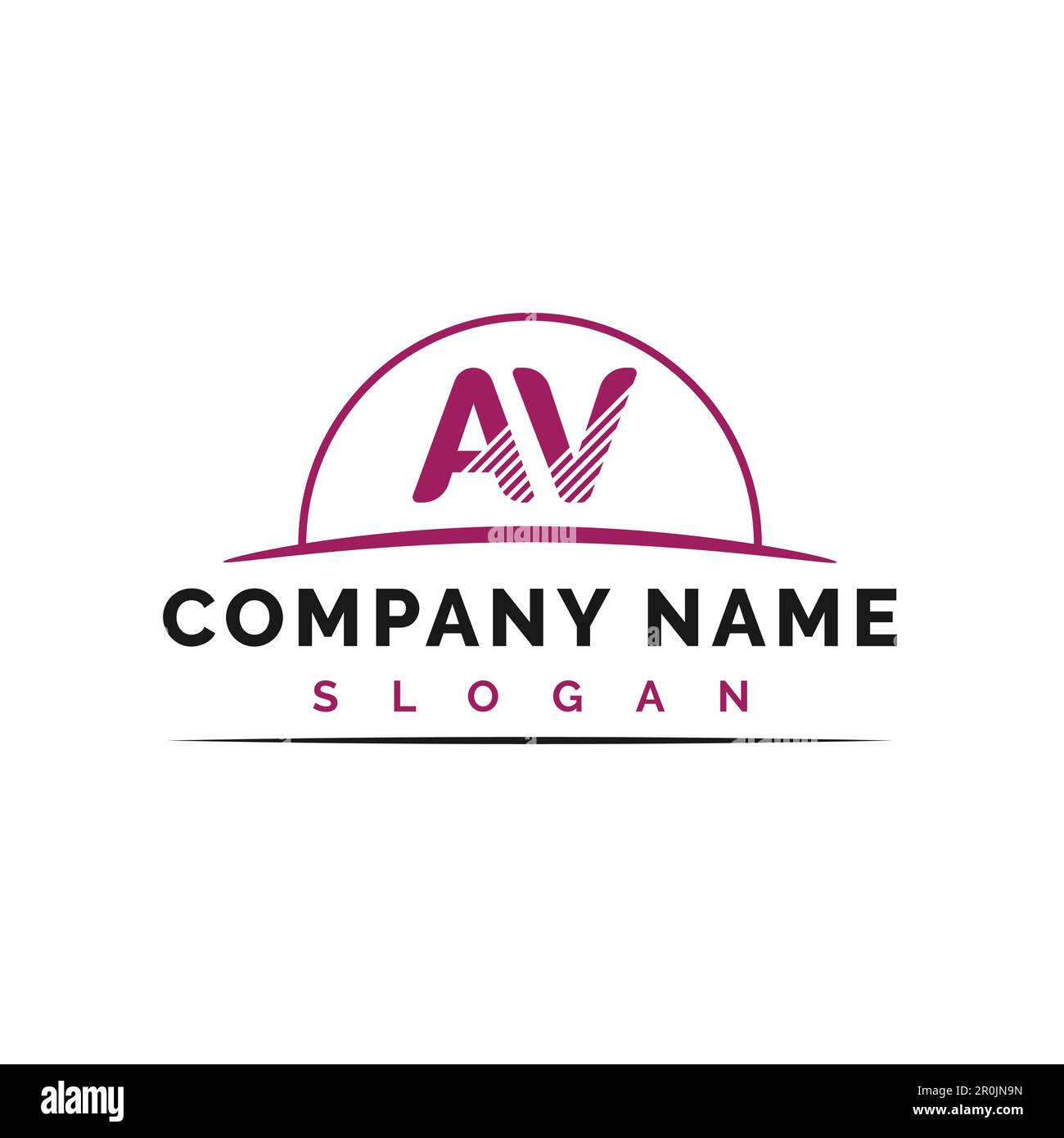 AV Letter Logo Design. AV letter logo Vector Illustration - Vector ...