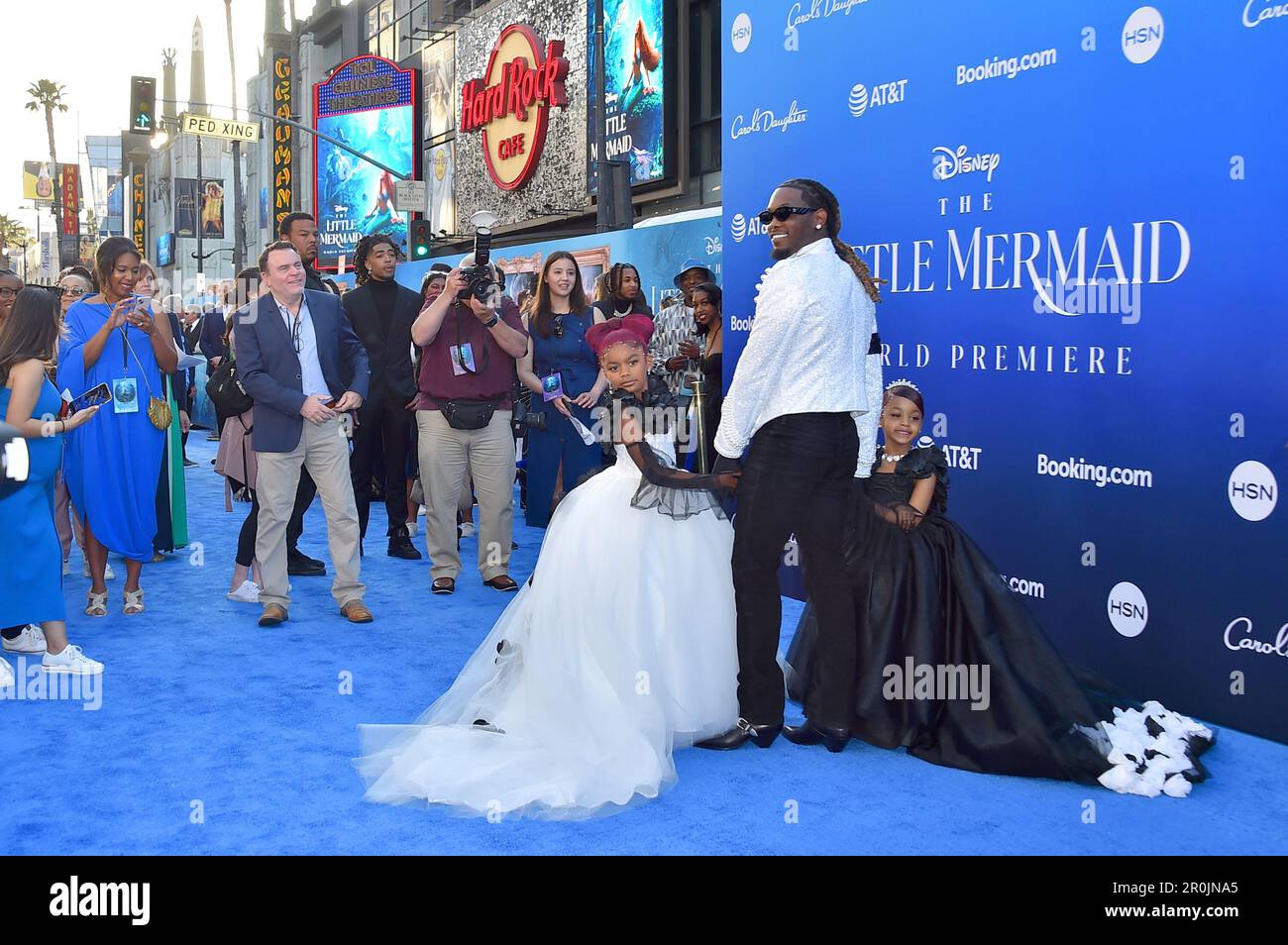 Offset, center, and daughters Kulture Kiari Cephus, right, and Kalea ...