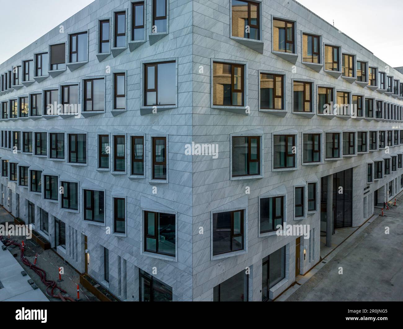 Sleek Scandinavian design window pattern in Copenhagen Stock Photo - Alamy