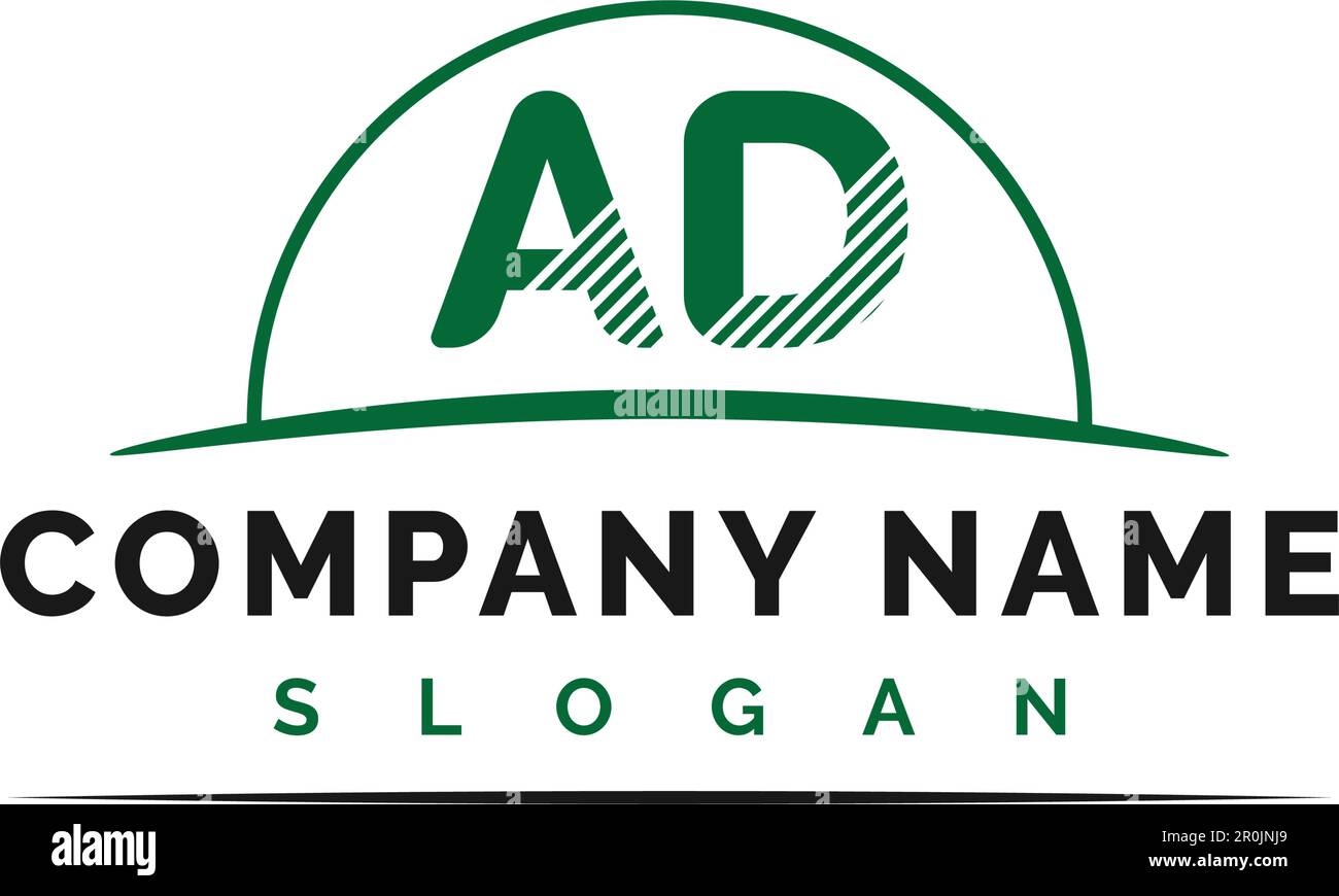 AD Letter Logo Design. AD letter logo Vector Illustration - Vector ...