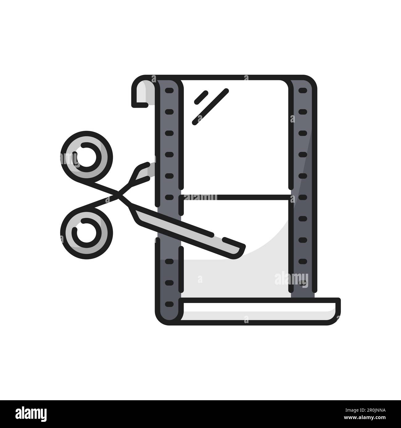 Movie editing film strip Stock Vector Images - Alamy
