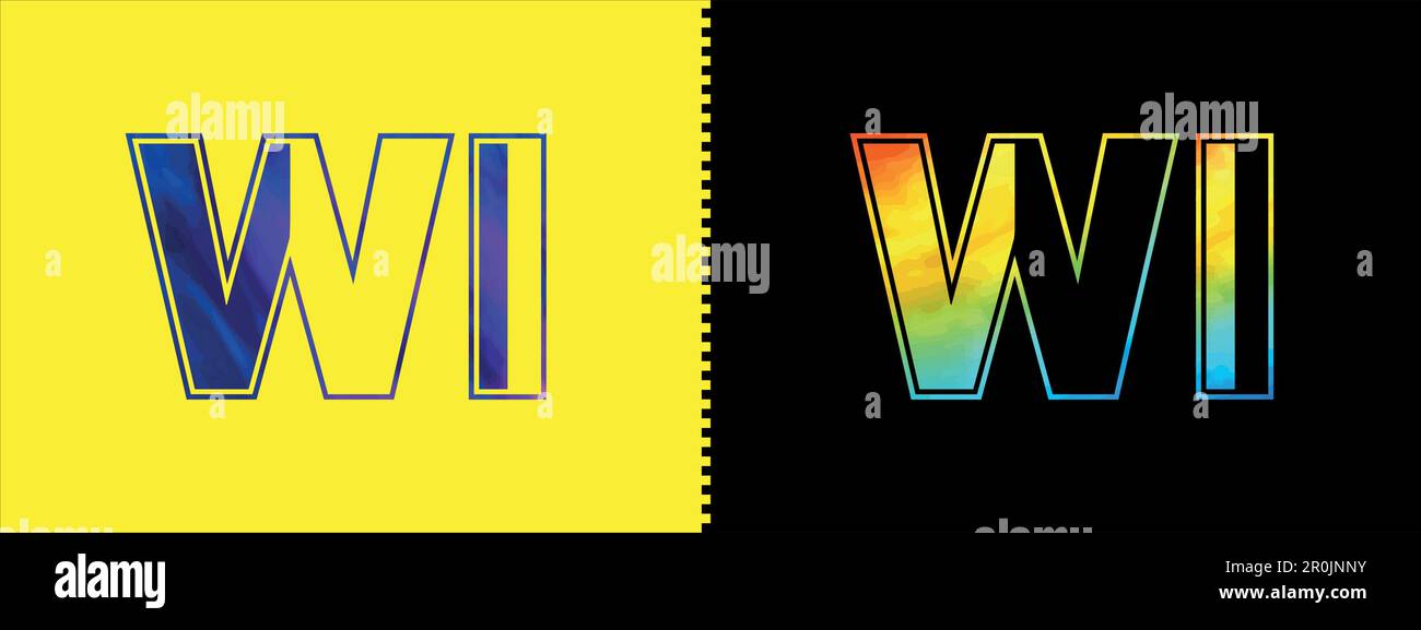 Wi logo design hi-res stock photography and images - Alamy