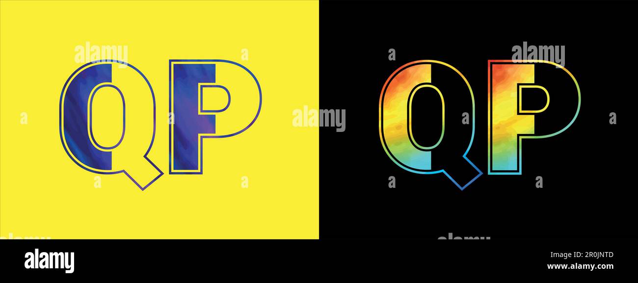 Unique QP letter logo Icon vector template. Premium stylish alphabet ...