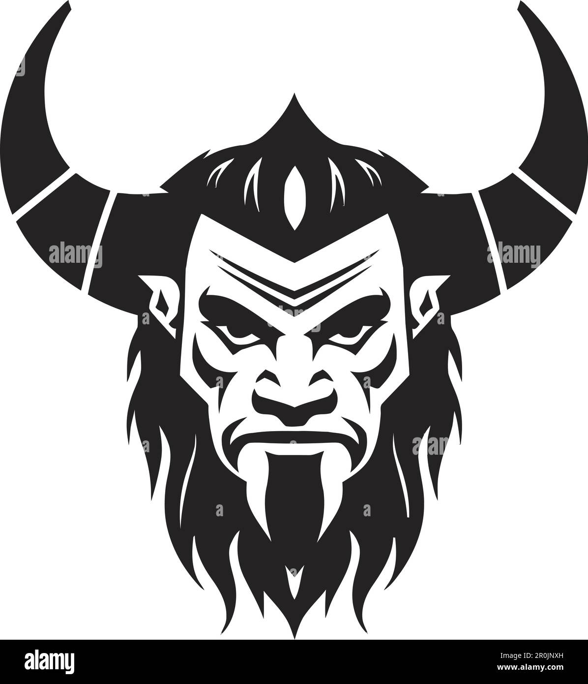 Centaur Mythical Creature head logo. Vector illustration Stock Vector ...