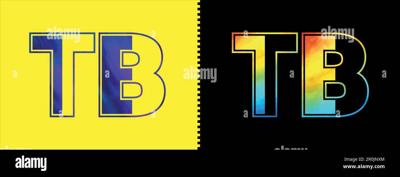 Letter Tb Logo Design Vector Template Creative Modern Luxurious Logotype For Corporate Business