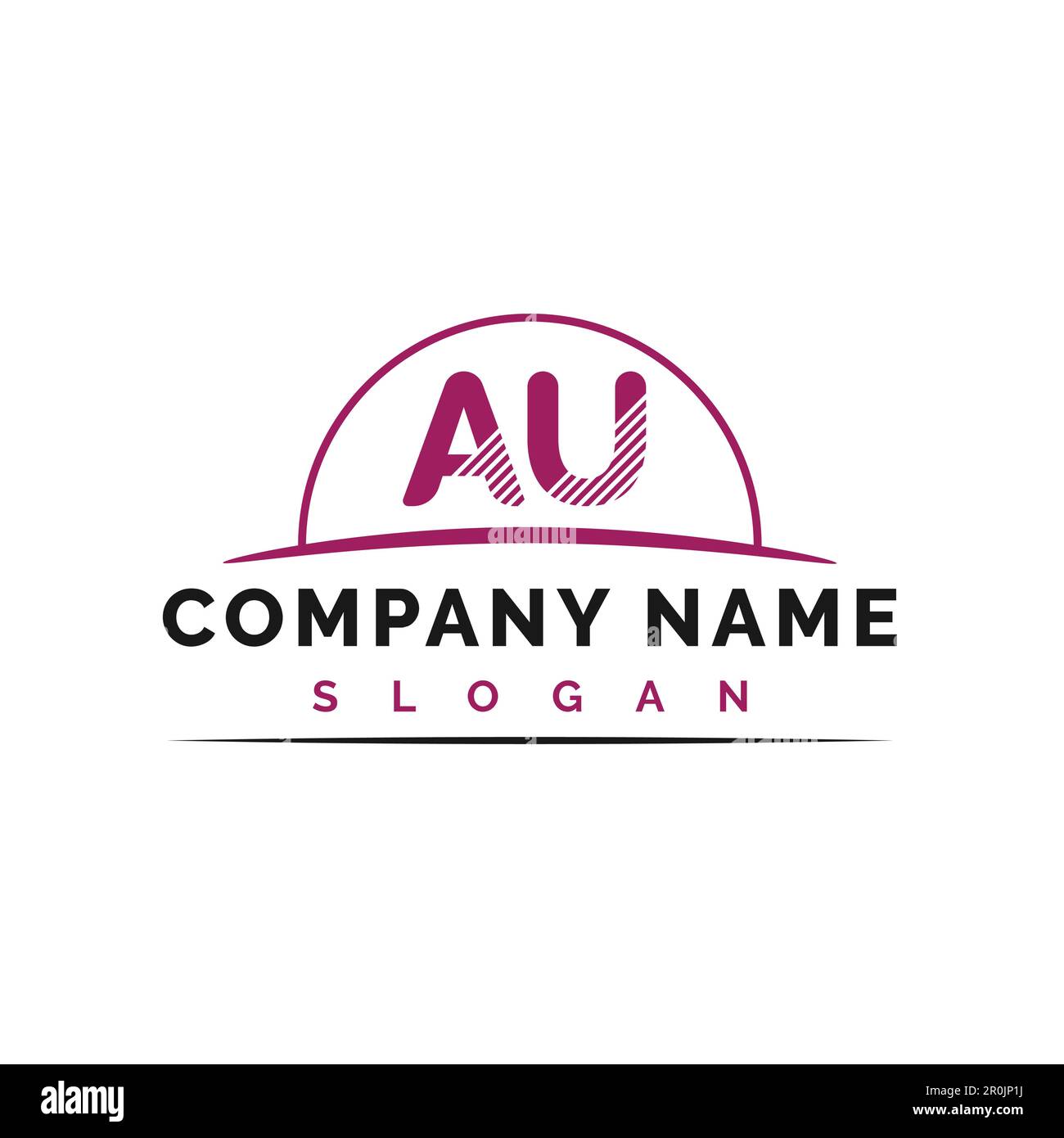 AU Letter Logo Design. AU letter logo Vector Illustration - Vector ...