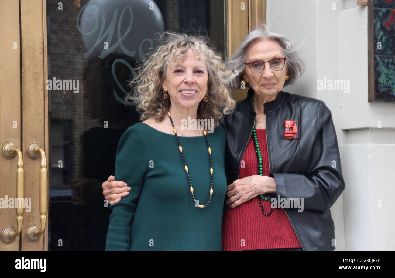 New York, USA. 18th Apr, 2023. Hotel owner Judy Paul (l) and her mother ...