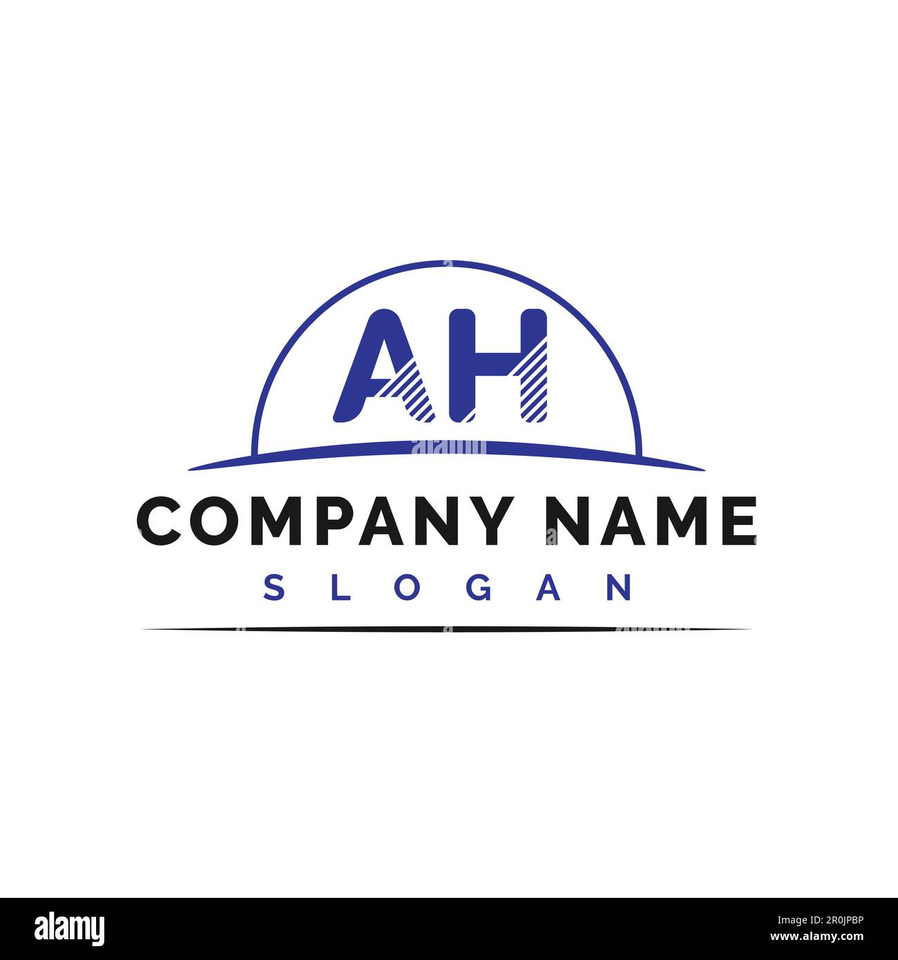 AH Letter Logo Design. AH letter logo Vector Illustration - Vector ...