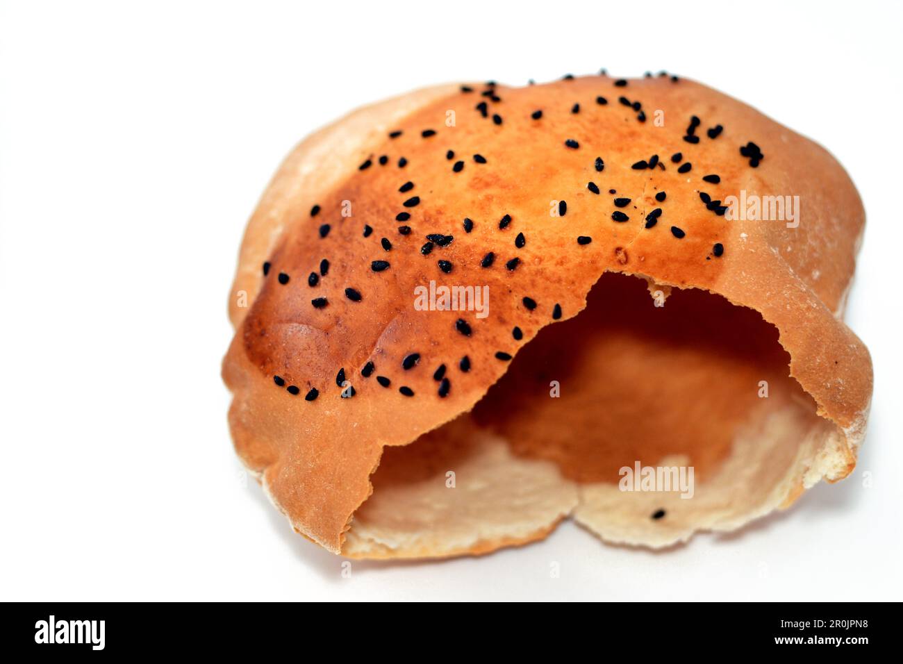 Egyptian Mahlab bread, puff thin, crispy and delicious with black seed ...