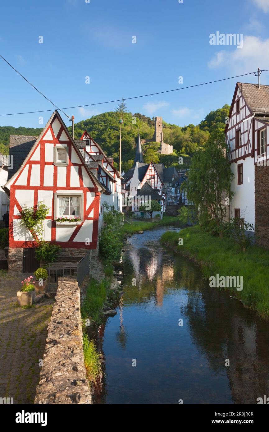 Timber-frame houses in Monreal, Eifel, Rhineland-Palatinate, Germany ...