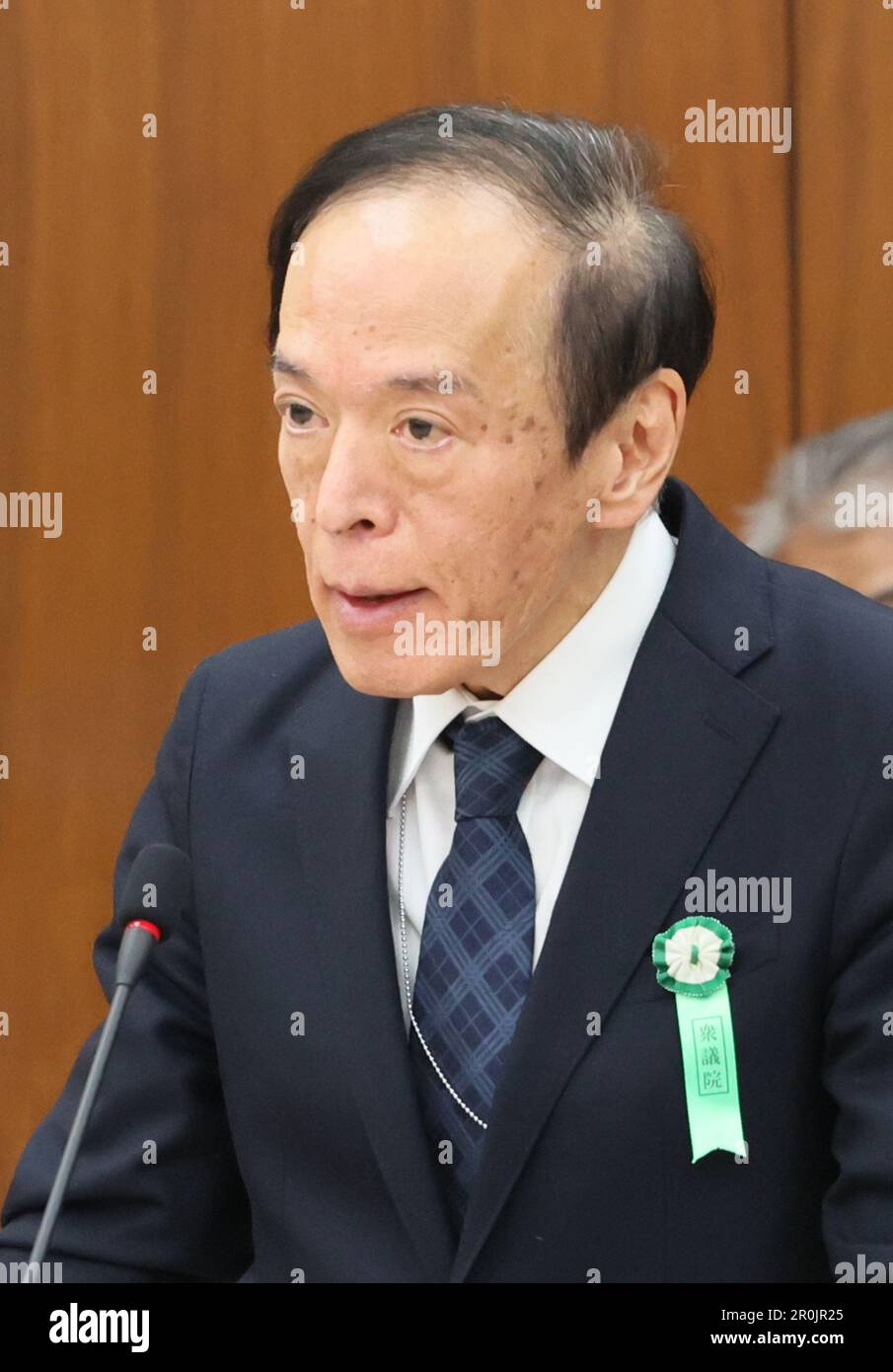 Tokyo, Japan. 9th May, 2023. Bank of Japan Governor Kazuo Ueda answers ...