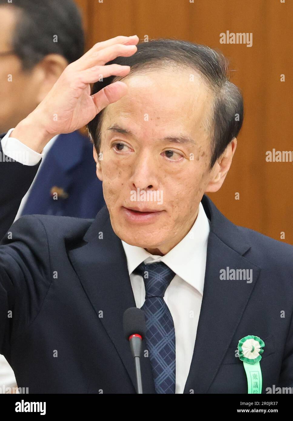 Tokyo, Japan. 9th May, 2023. Bank of Japan Governor Kazuo Ueda answers ...
