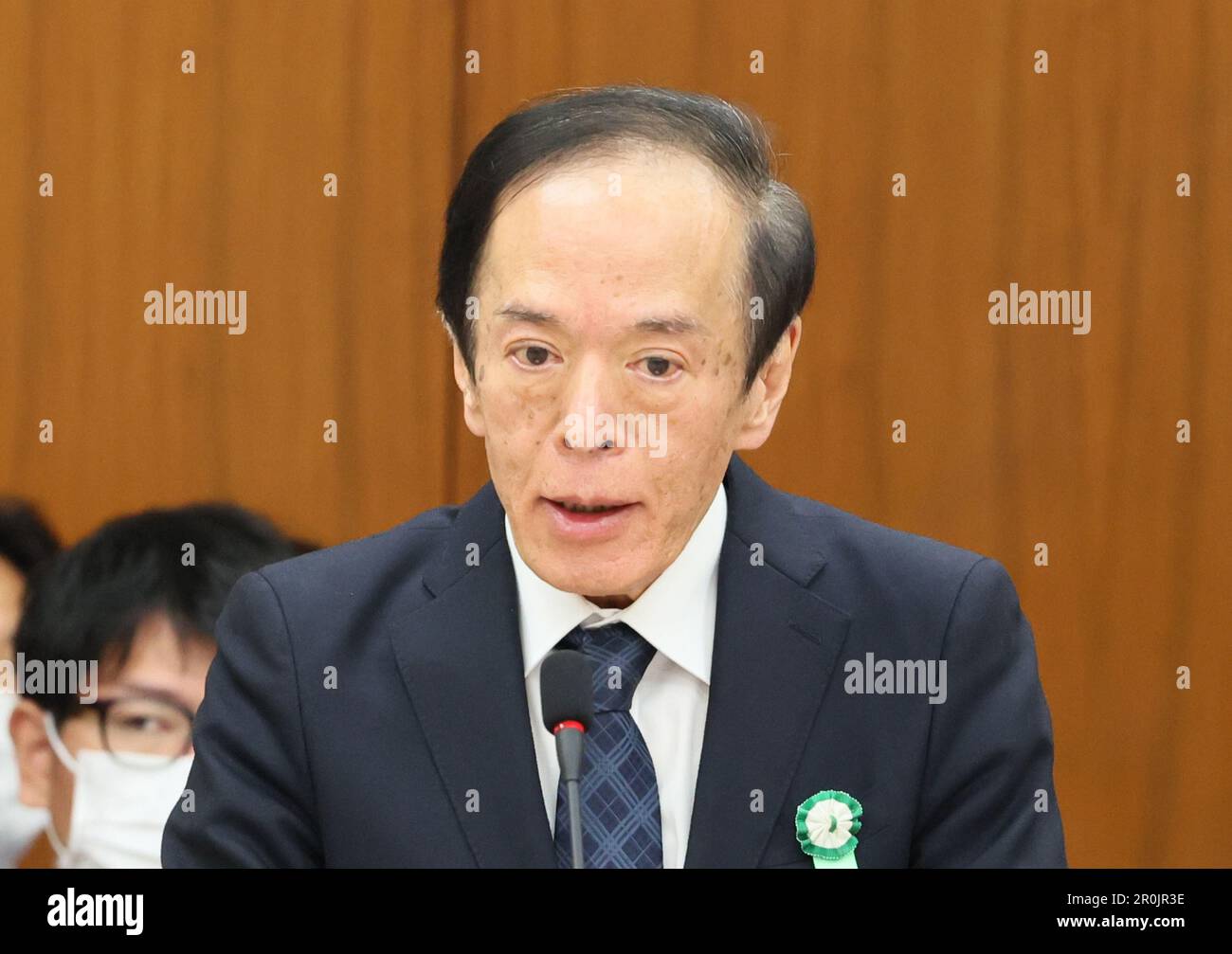 Tokyo, Japan. 9th May, 2023. Bank of Japan Governor Kazuo Ueda answers ...