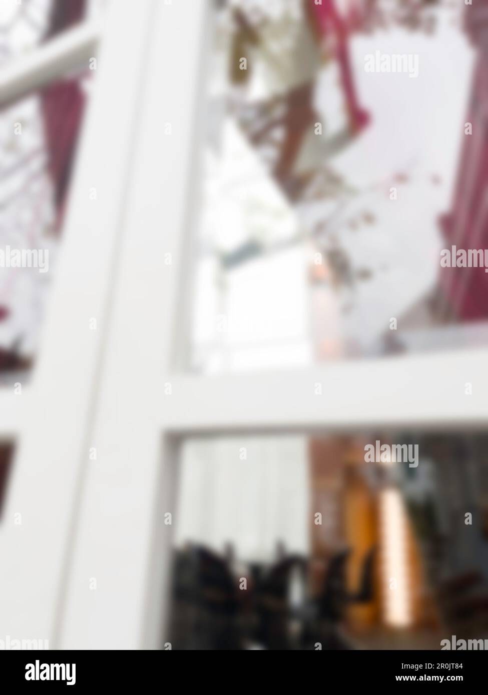 Reflect outside of window glass blur background, stock photo Stock ...