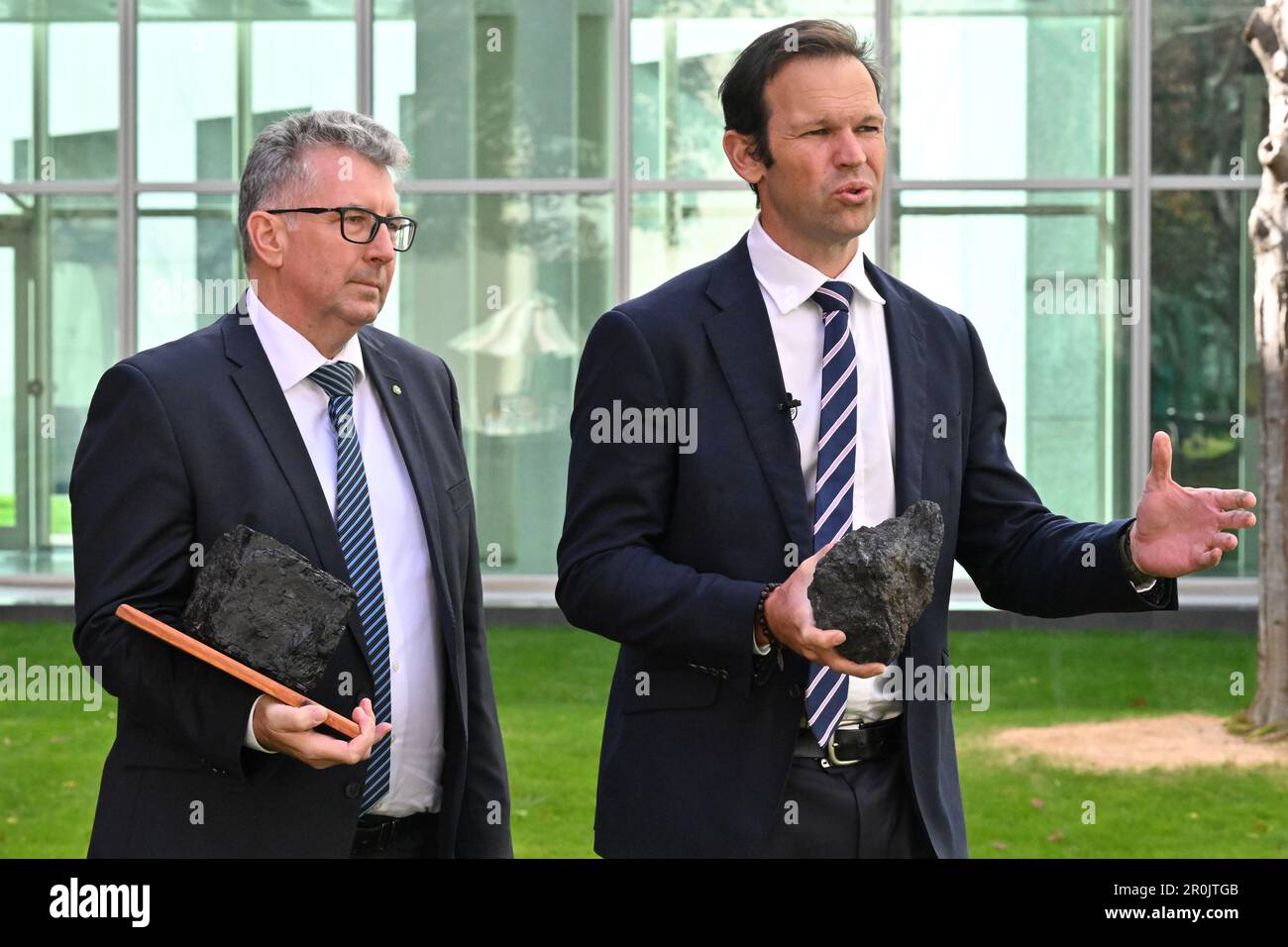 Nationals member for Hinkler Keith Pitt and Nationals senator Matt ...