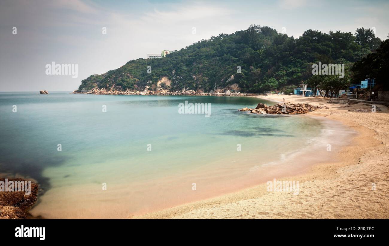 bay of Tung Wan Beach, Cheng Chau Island, Hongkong, China, Asia, long ...