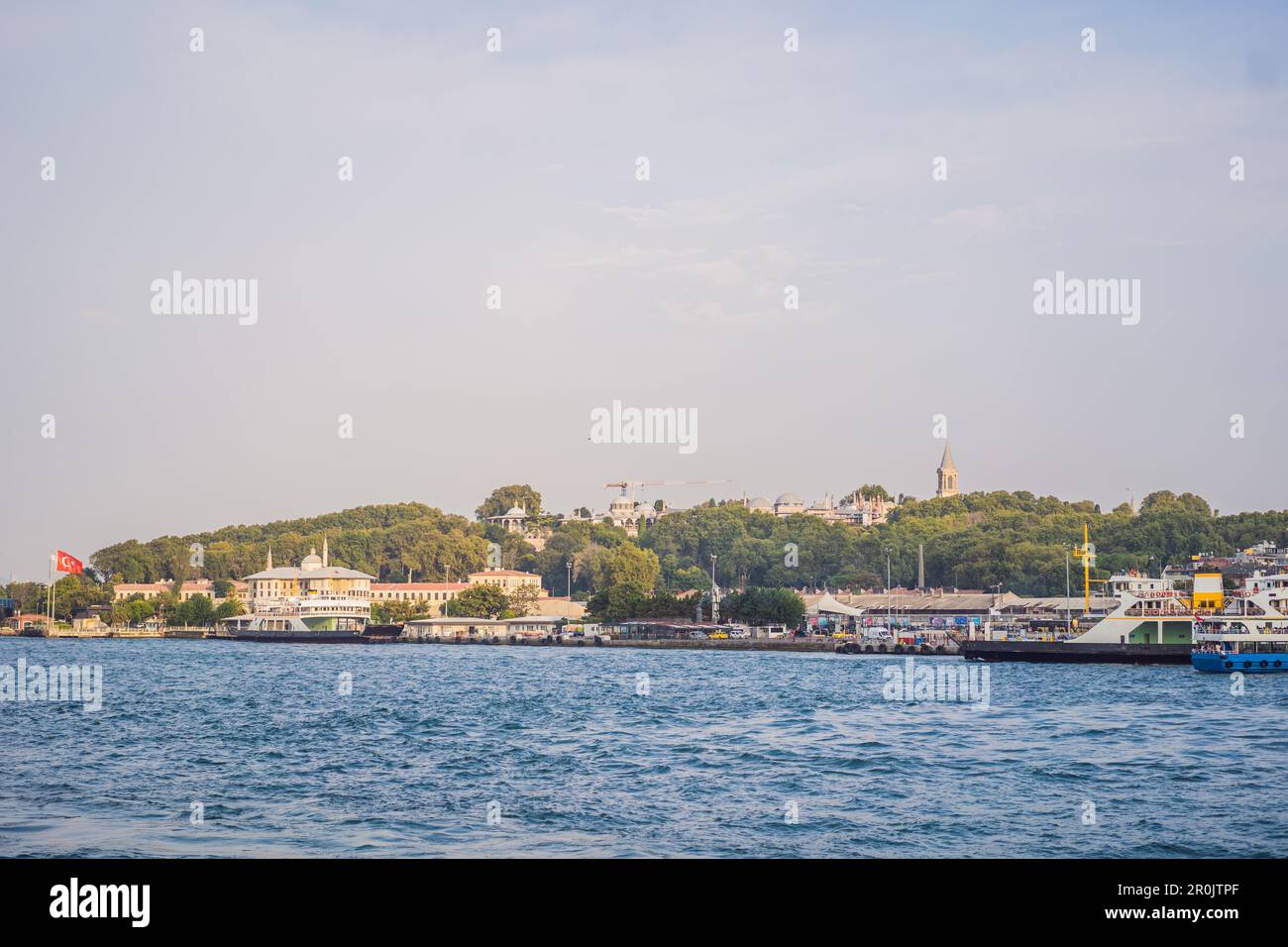 Topkapi Palace seen from the Bosporus. Istanbul, Turkey. Turkiye Stock ...
