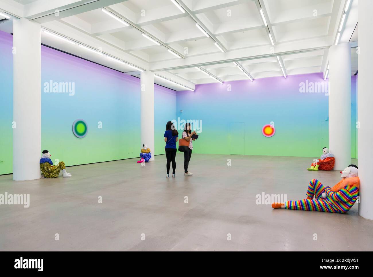 Exhibition, Rockbund Art Museum, visitors, rainbow, clowns, exhibition ...