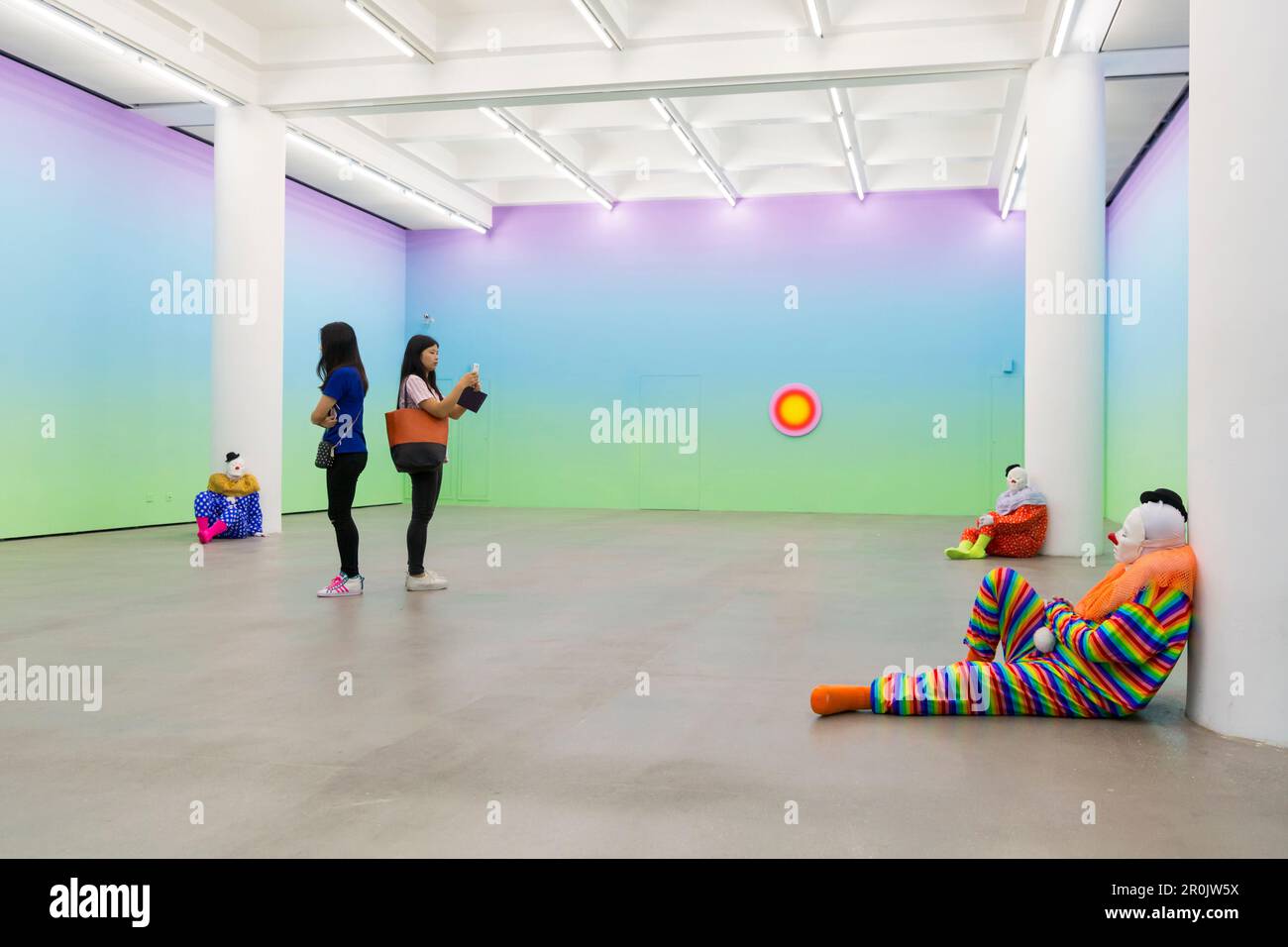 Exhibition, Rockbund Art Museum, visitors, rainbow, clowns, exhibition ...