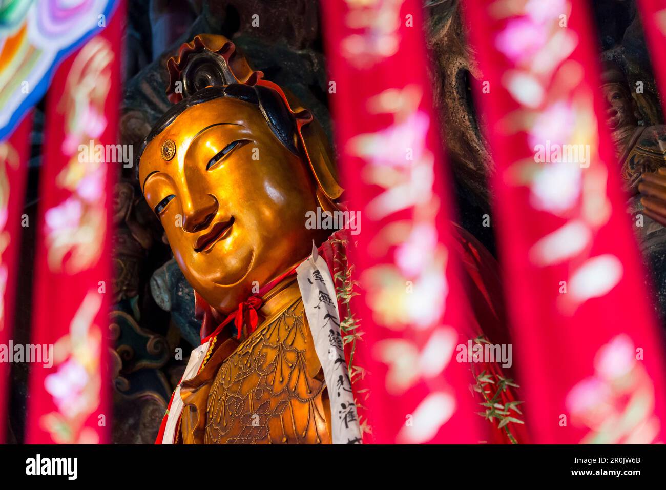 Buddha stature, face, image, Yufo Temple, Jade Buddha Temple, Putuo ...