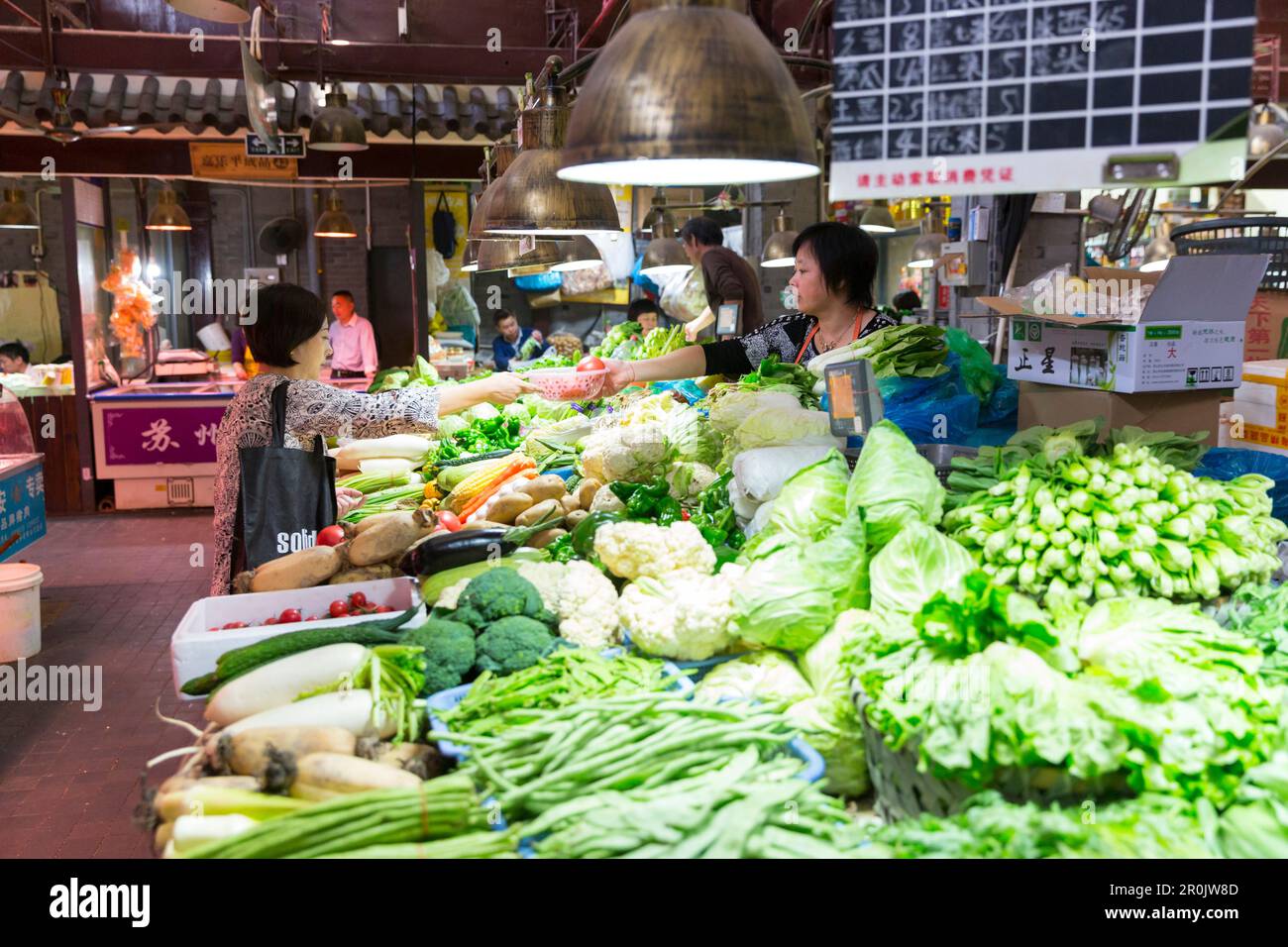 Tianzifang, vegetable market, fresh market, greens, vegetarian ...