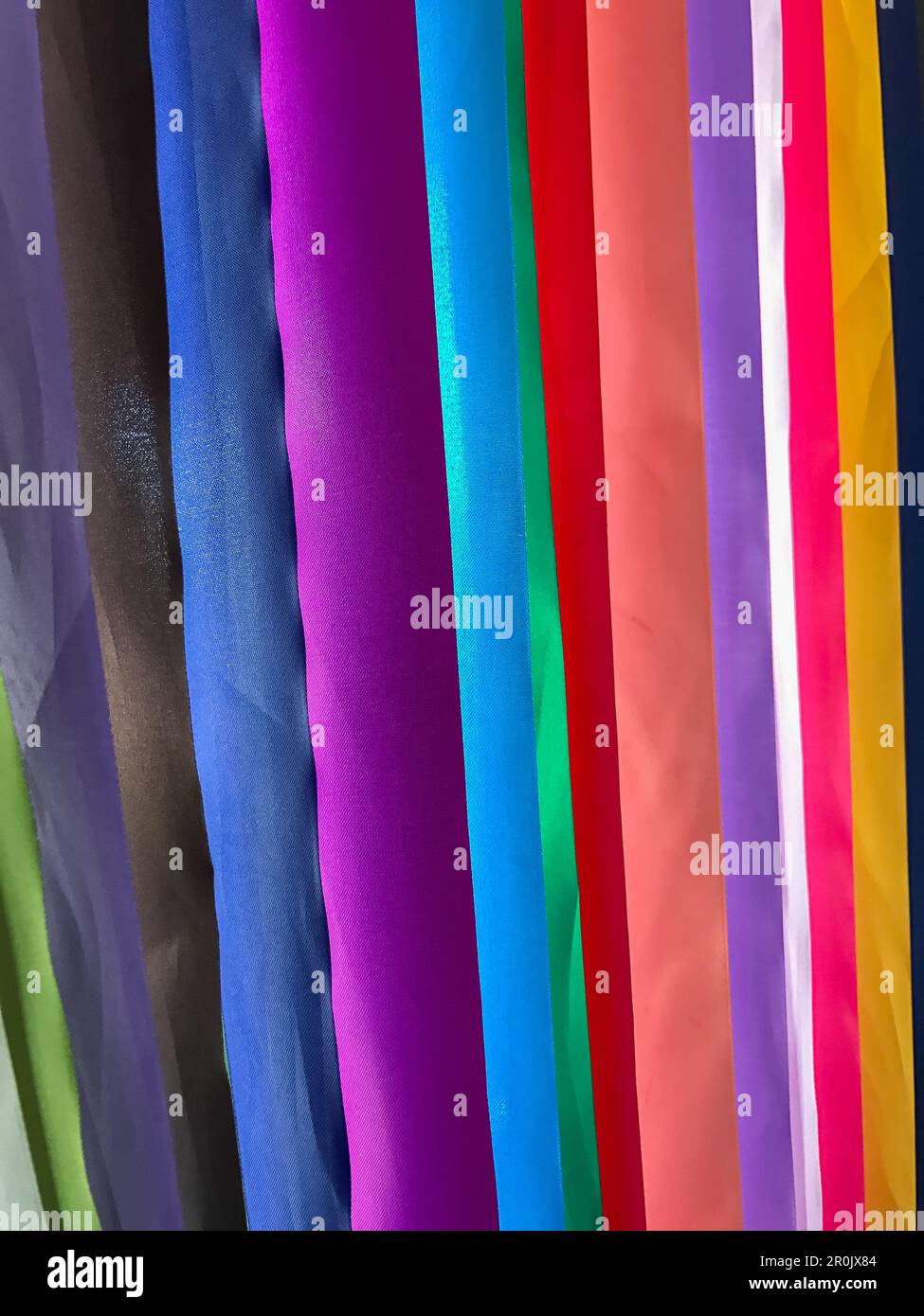 colorful fabrics texture background Stock Photo - Alamy