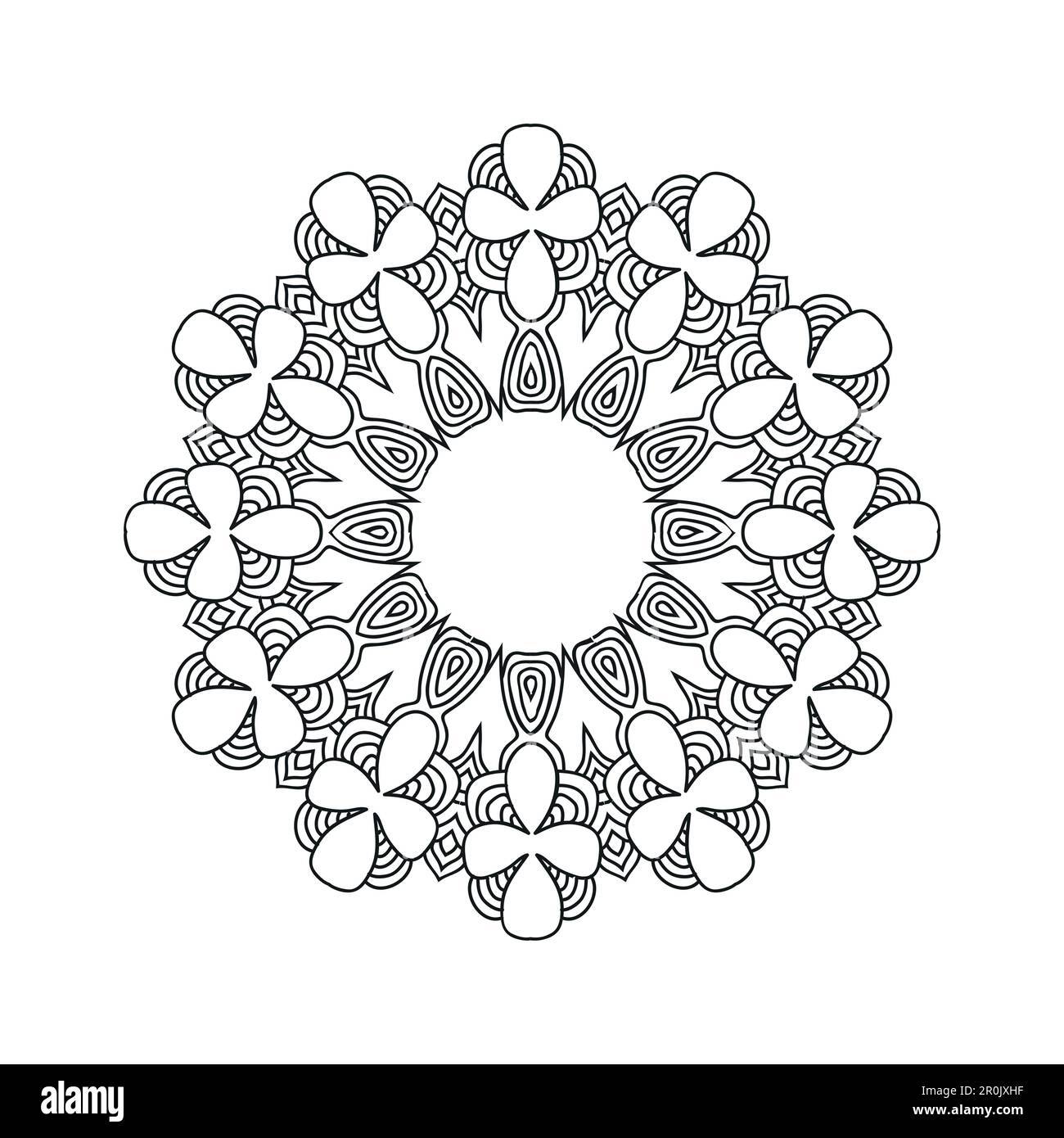 Flower Mandala background design vector illustration Stock Vector Image ...