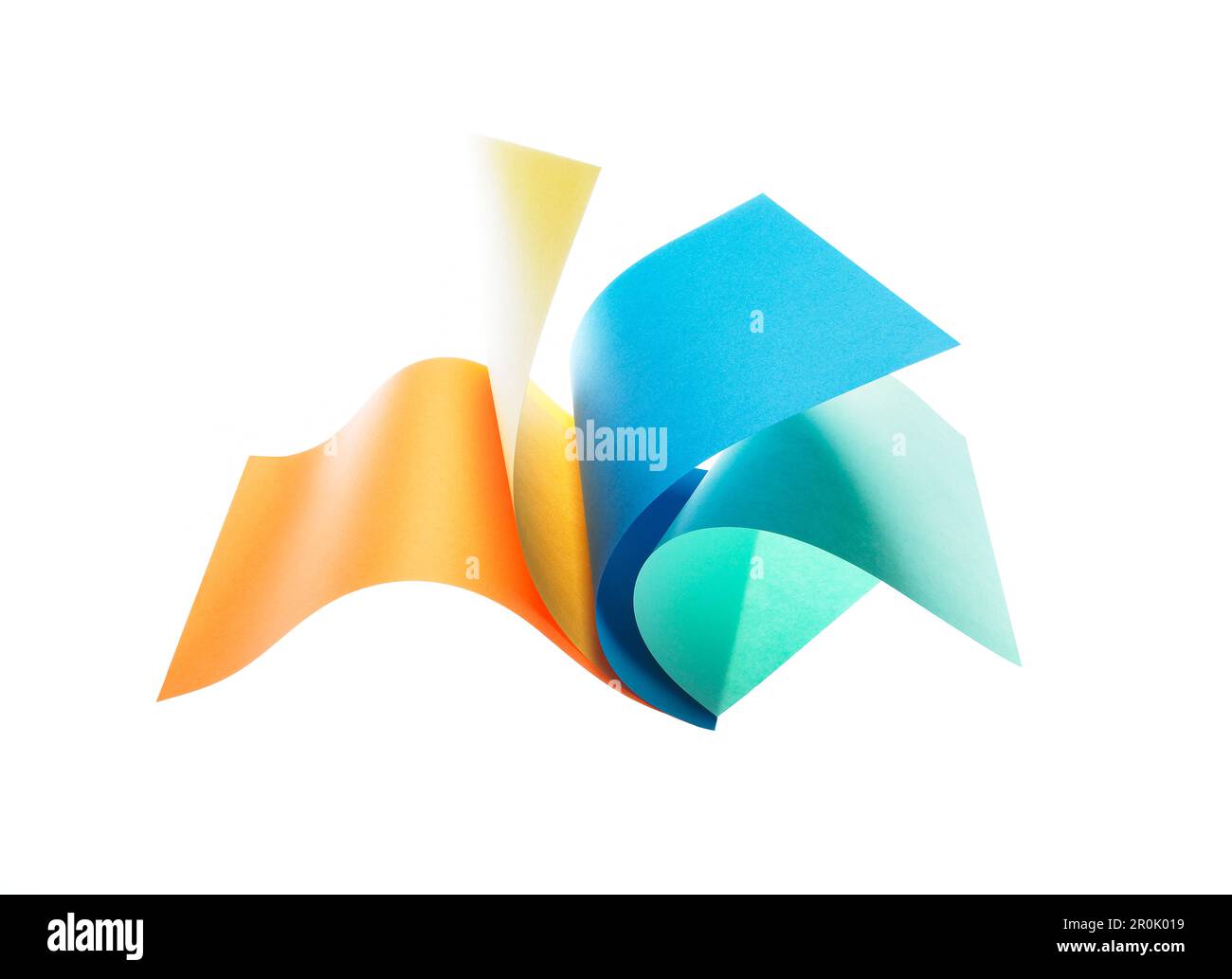 Different coloured sheets of paper, Paper Stock Photo - Alamy