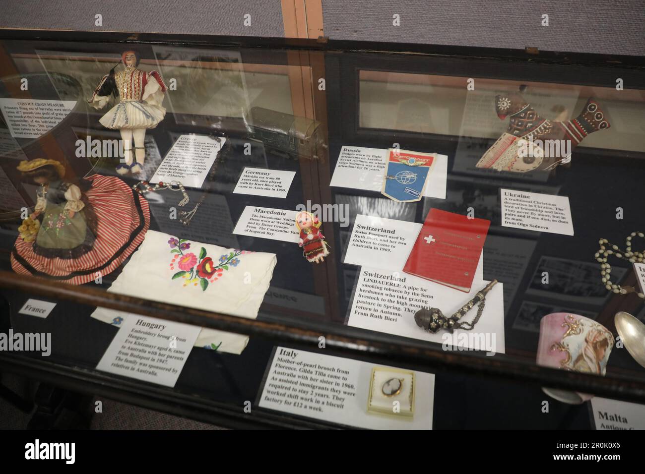 The Immigration Experience display at Carss Cottage Museum, 80 Carwar ...