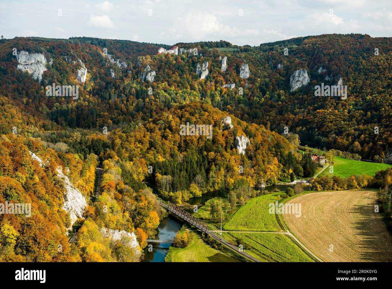Wildenstein Castle, autumn, Upper Danube Valley, Beuron, Baden ...