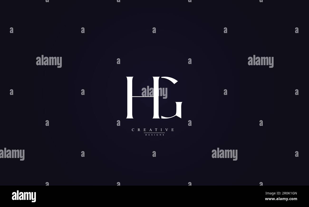 HG GH H G vector logo design Stock Vector Image & Art - Alamy