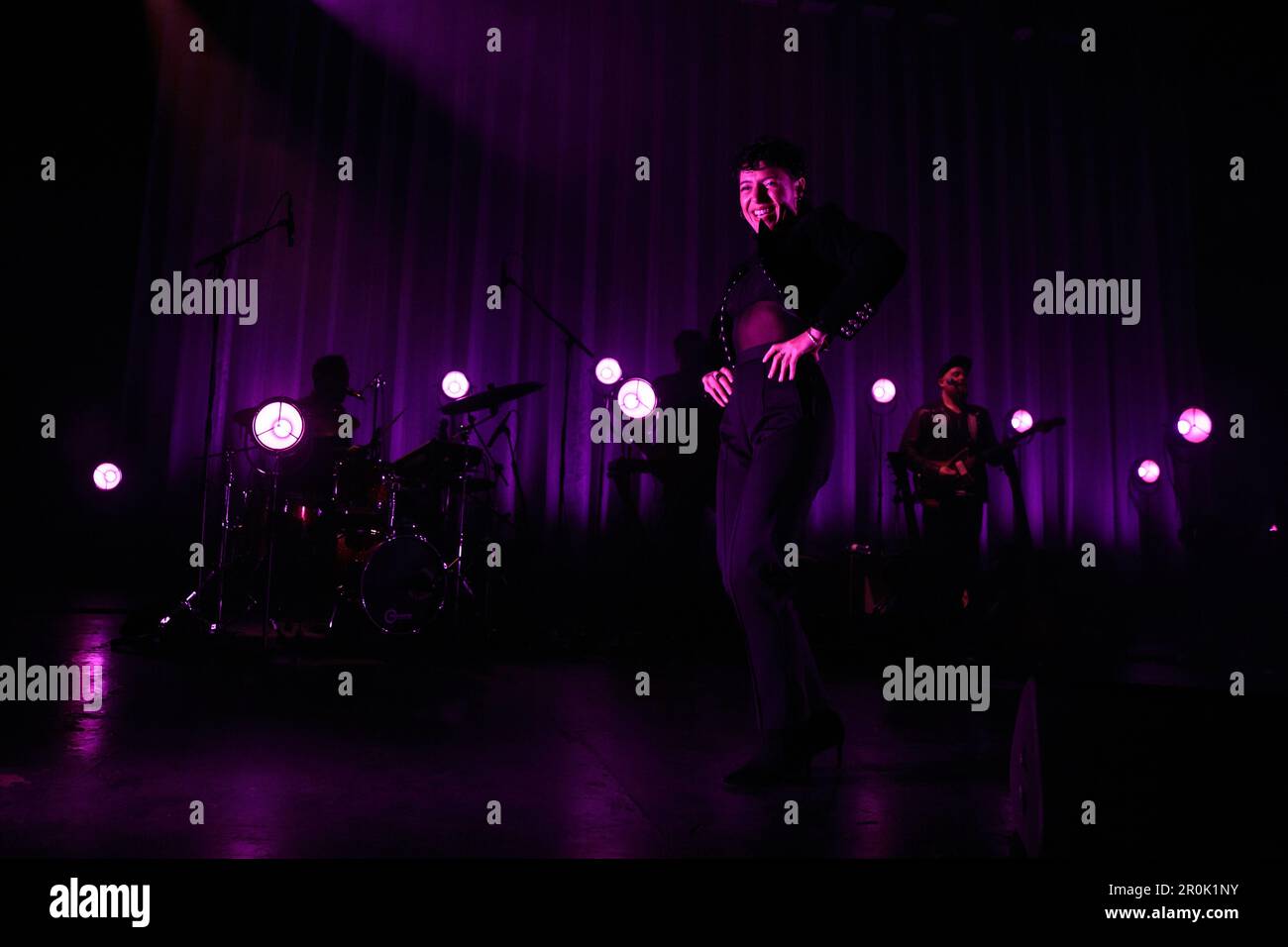 Toronto, Canada. 08th May, 2023. Emily King performing on stage flanked ...