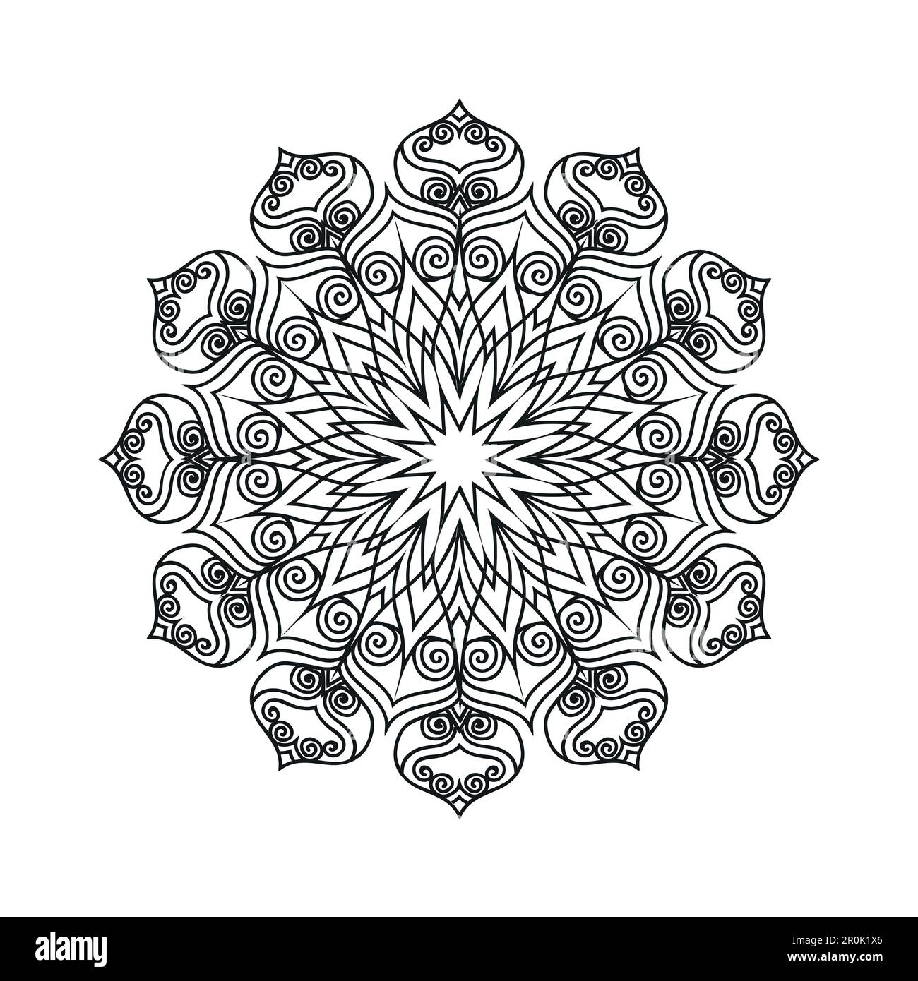 Mandala pattern design background vector illustration Stock Vector ...