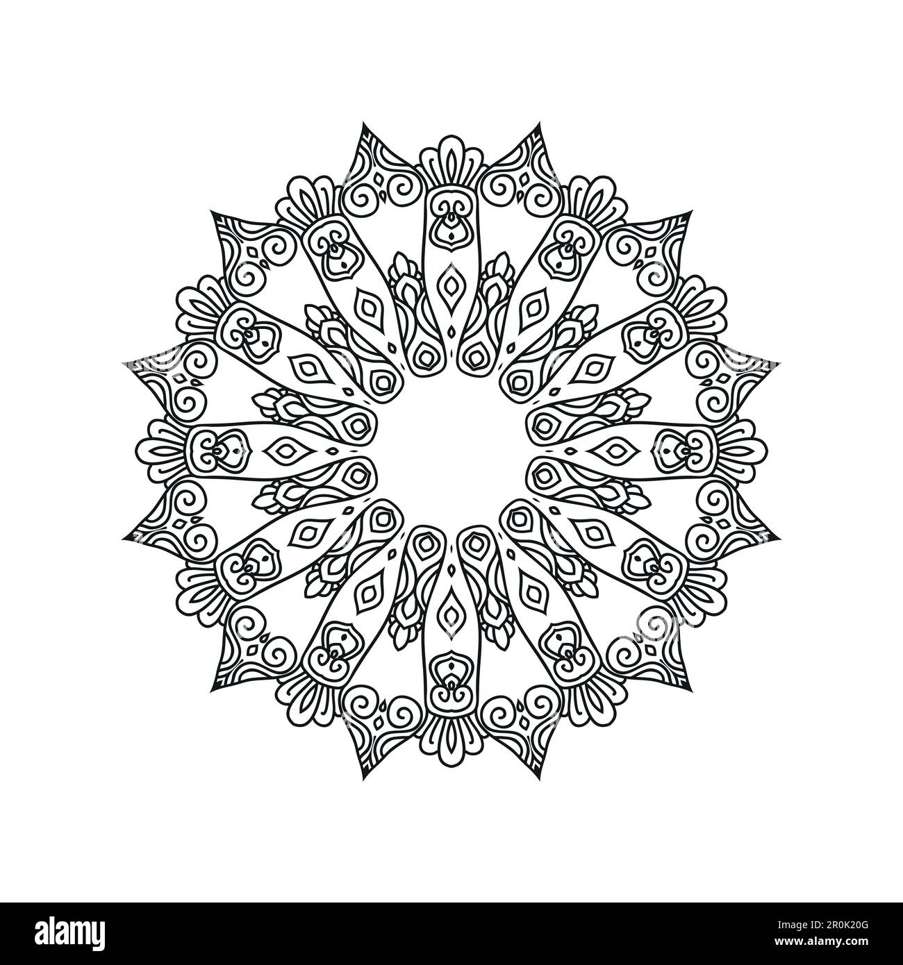 New mandala art vector illustration Stock Vector Image & Art - Alamy