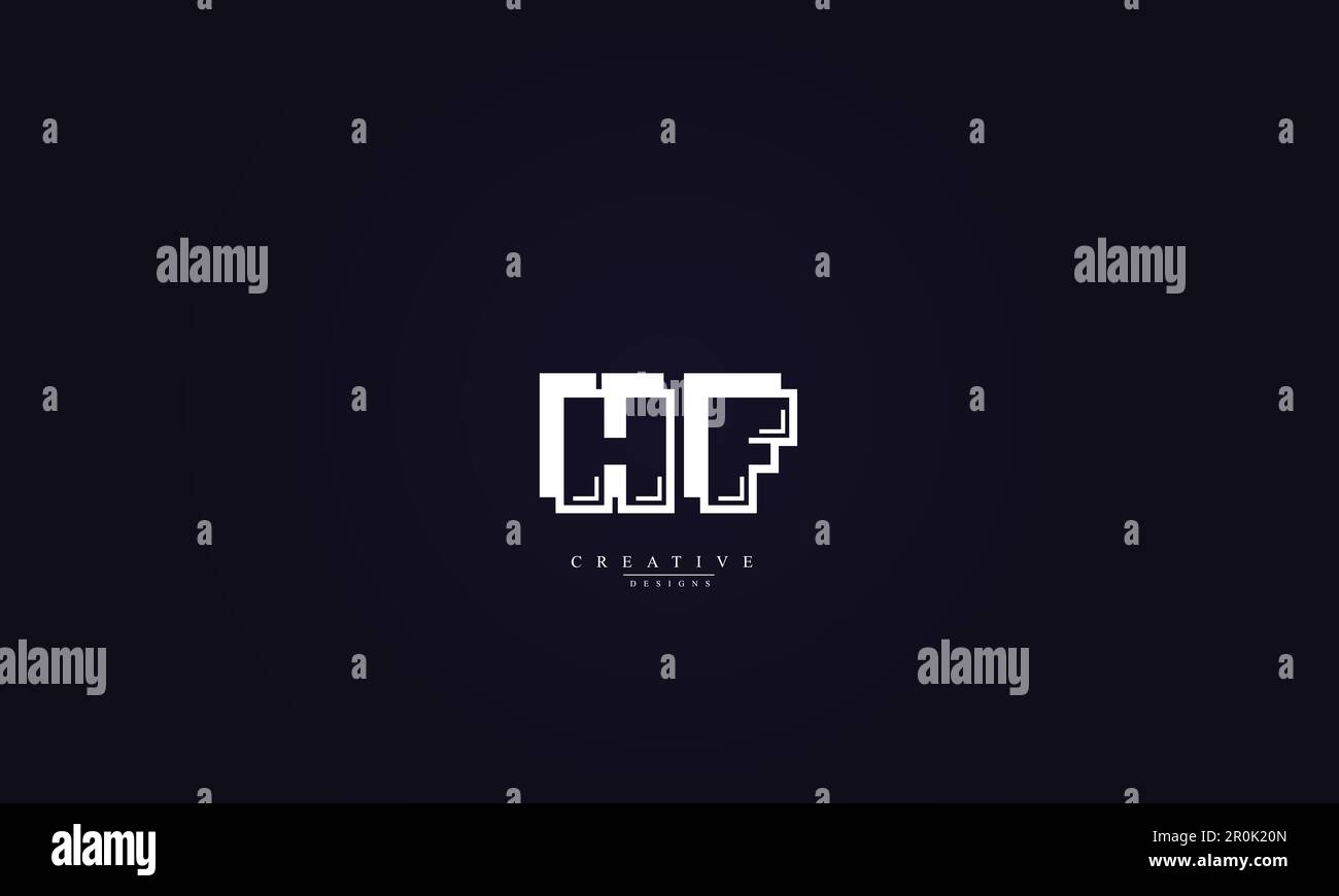 Hf minimal logo Stock Vector Images - Alamy