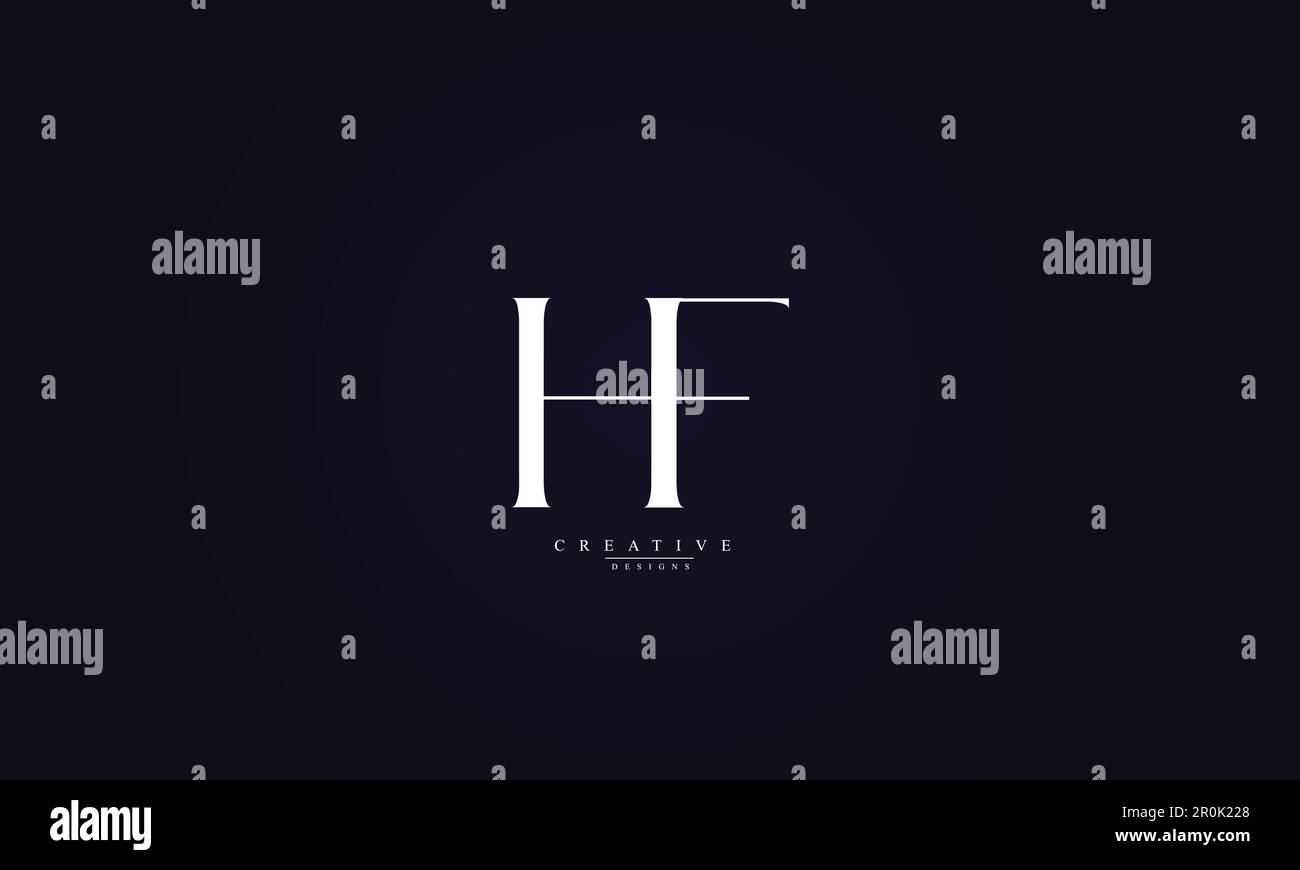 Hf logo vector vectors hi-res stock photography and images - Alamy