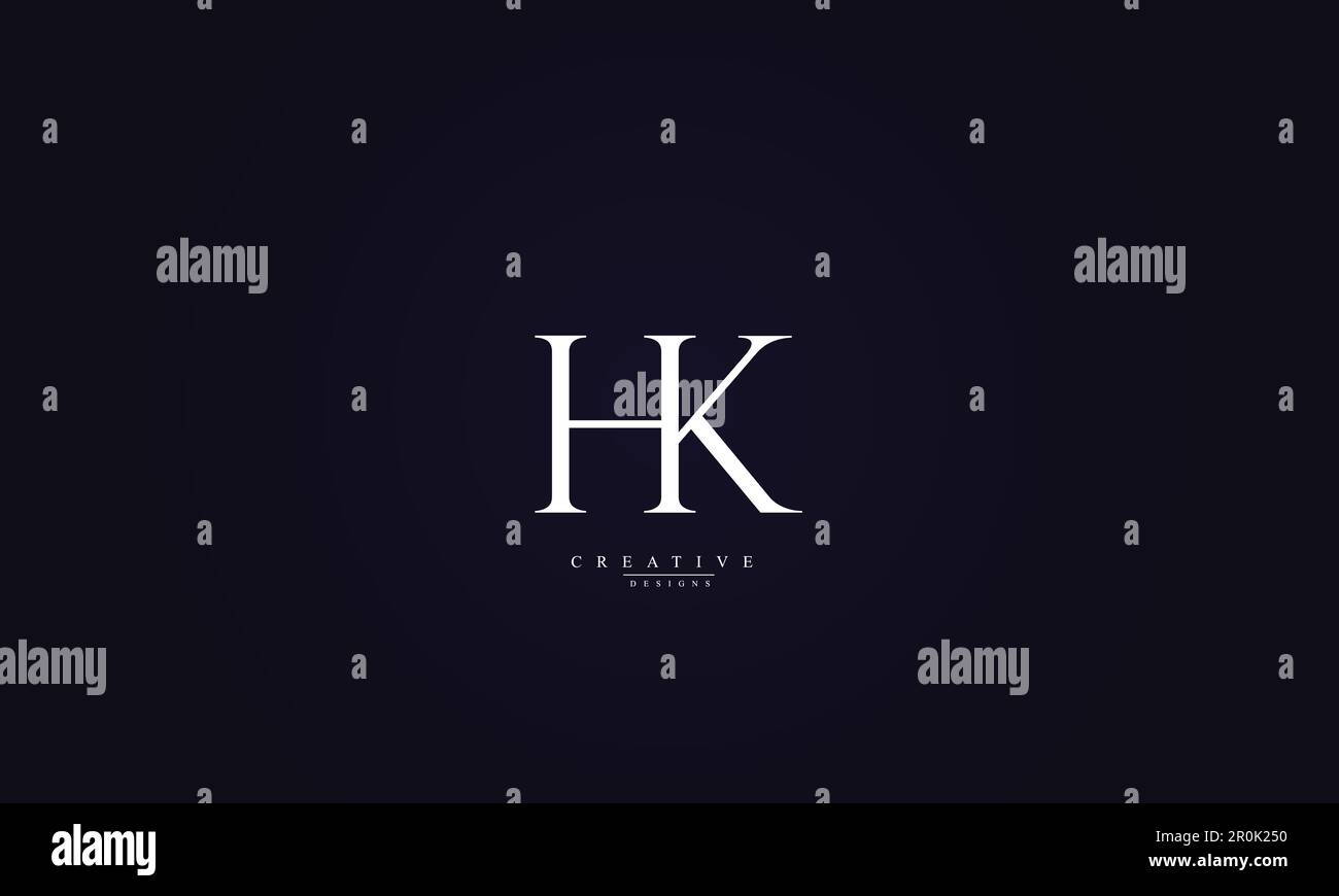 HK H K vector logo design Stock Vector Image & Art - Alamy