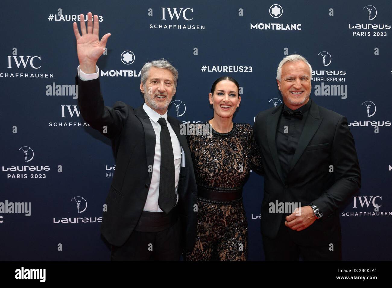 Paris, France. 08th May, 2023. Antoine de Caunes, Kirsty Gallacher and ...