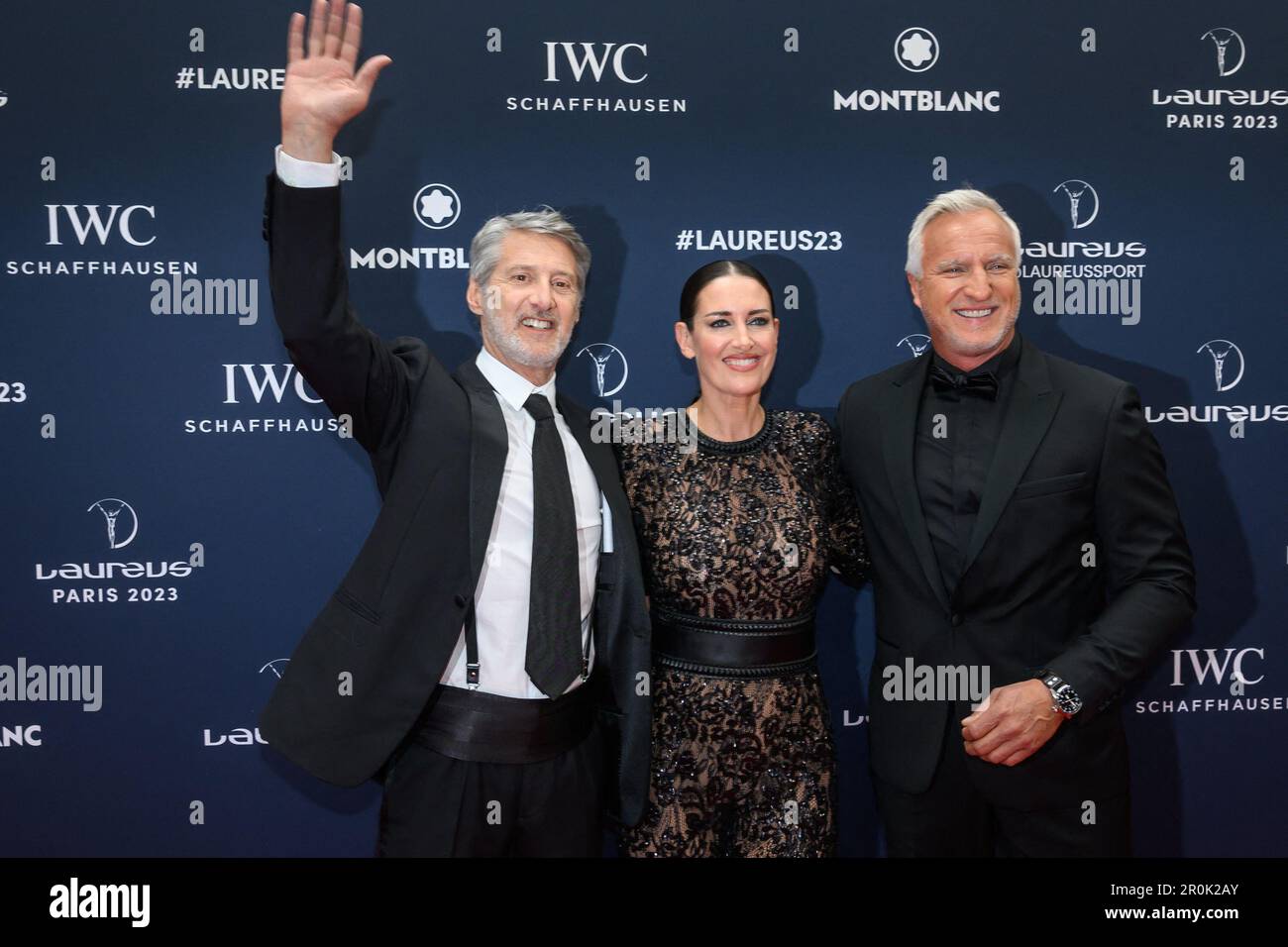 Paris, France. 08th May, 2023. Antoine de Caunes, Kirsty Gallacher and ...