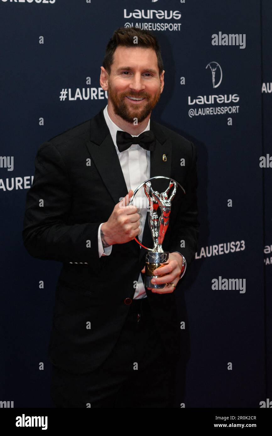 Paris, France. 08th May, 2023. Lionel Messi attends the 2023 Laureus ...